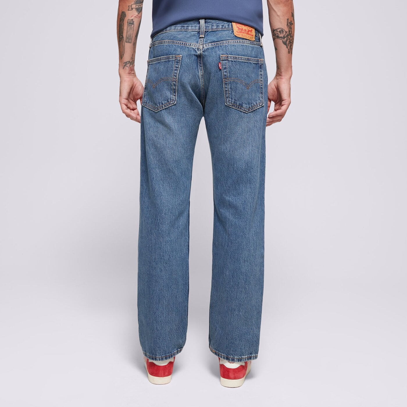LEVI'S KELNĖS 555 96 RELAXED STRAIGHT MED INDIGO-WORN IN A7223-0002 ...