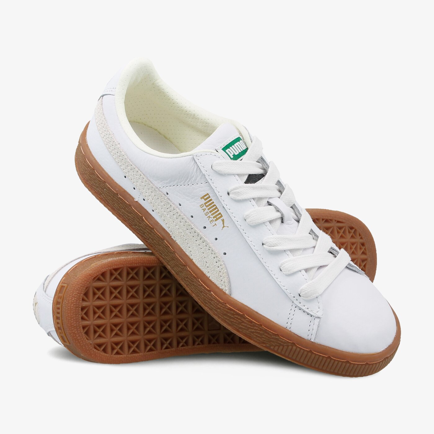 PUMA BASKET CLASSIC GUM DELUXE JR 36507801 BALTA 40,00 EUR | Kedai | e ...