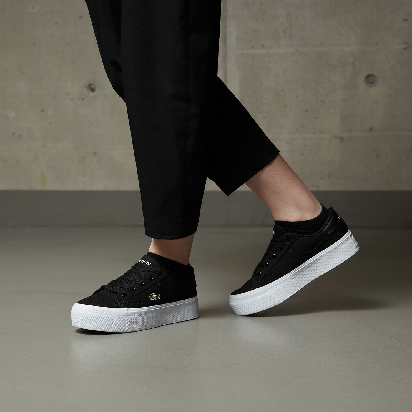 LACOSTE ZIANE PLATFORM 123 2 CFA 745CFA0012312 JUODA 39,00 EUR | Kedai ...
