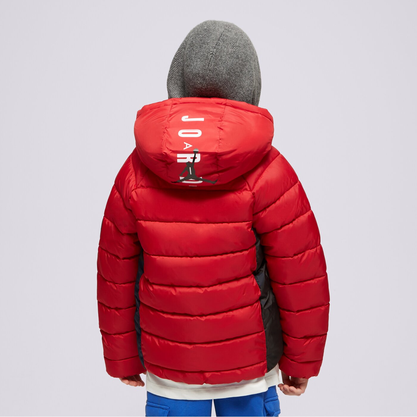JORDAN STRIUKĖ ŽIEMINĖ FAUX DOWN JACKET BOY 95B667-R78 TAMSIAI RAUDONA ...