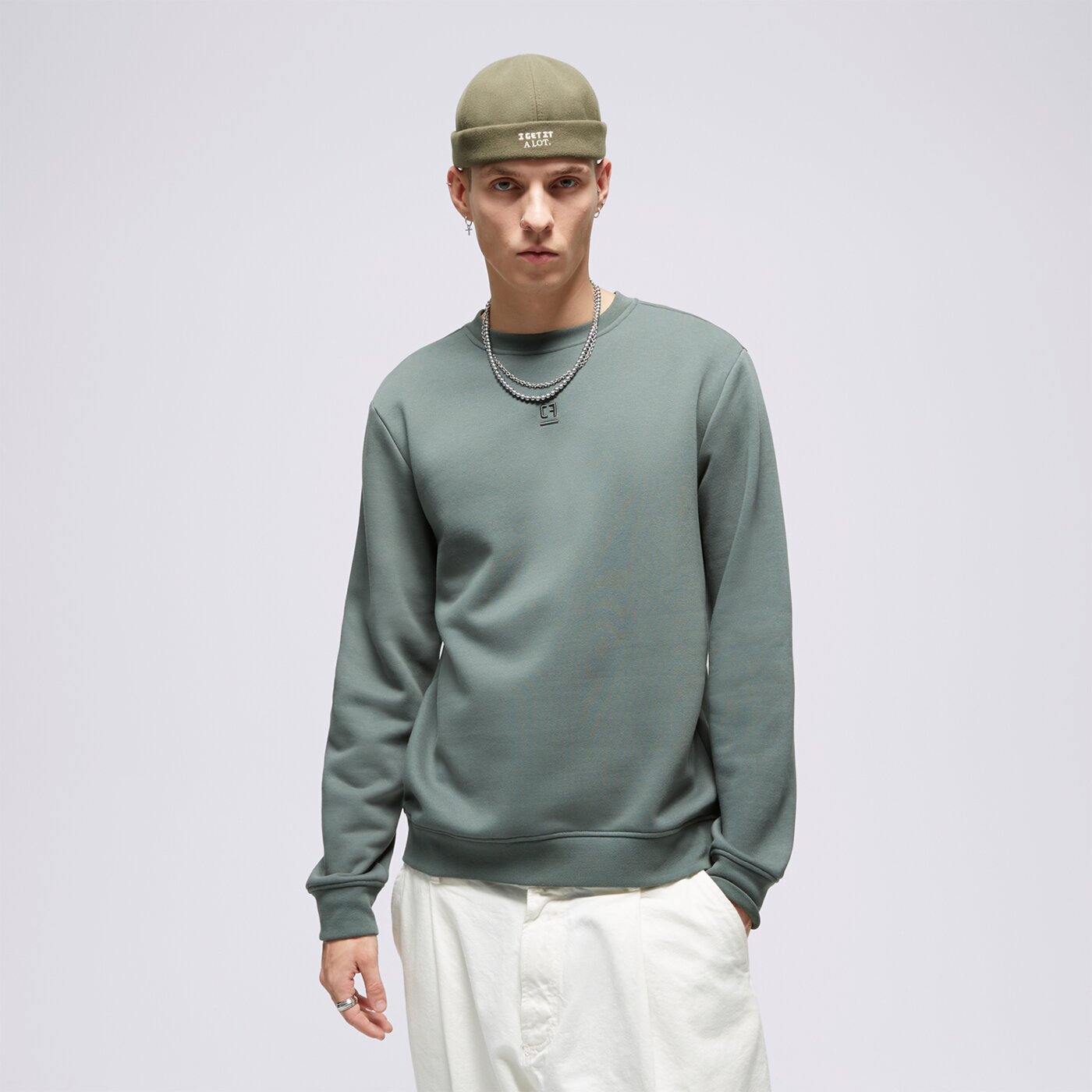 CONFRONT DŽEMPERIS ESSENTIAL CREW GREEN CF323BLM11001 ŽALIA 15,00 EUR ...