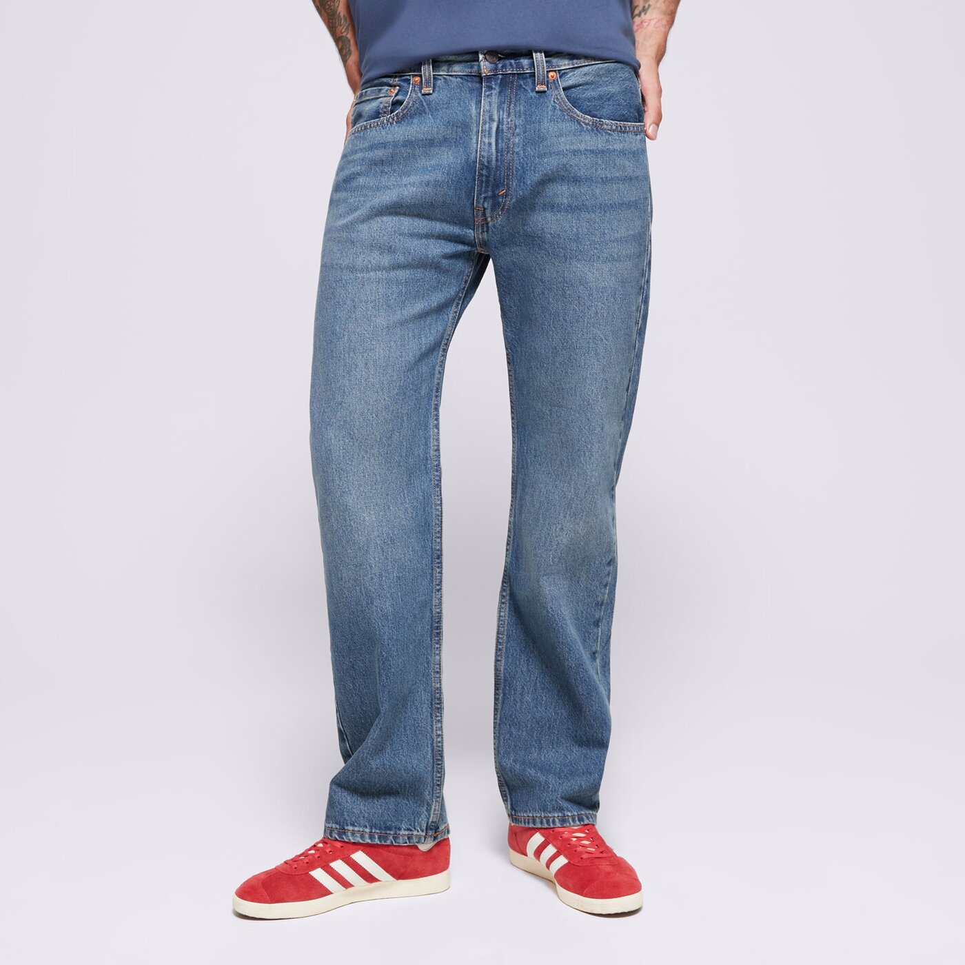 LEVI'S KELNĖS 555 96 RELAXED STRAIGHT MED INDIGO-WORN IN A7223-0002 ...