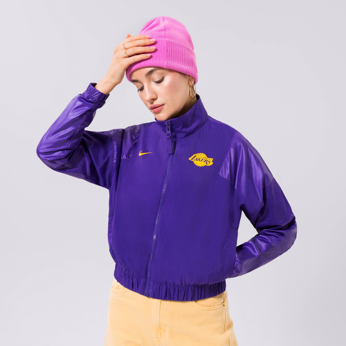 NIKE STRIUKĖ LAL W NK LTWT JKT CTS GX NBA DR9231-504 MELYNA 85,00 EUR ...