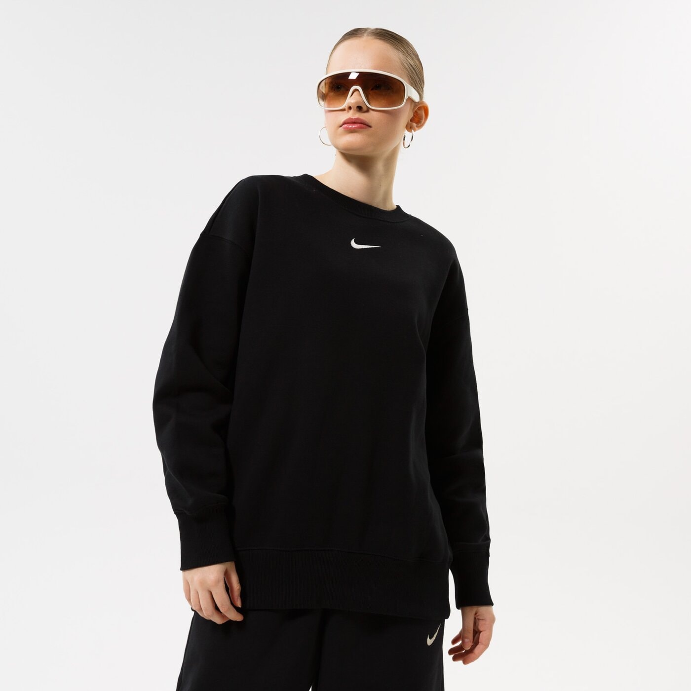 NIKE DŽEMPERIS W NSW PHNX FLC OS CREW DQ5733-010 JUODA 54,99 EUR ...