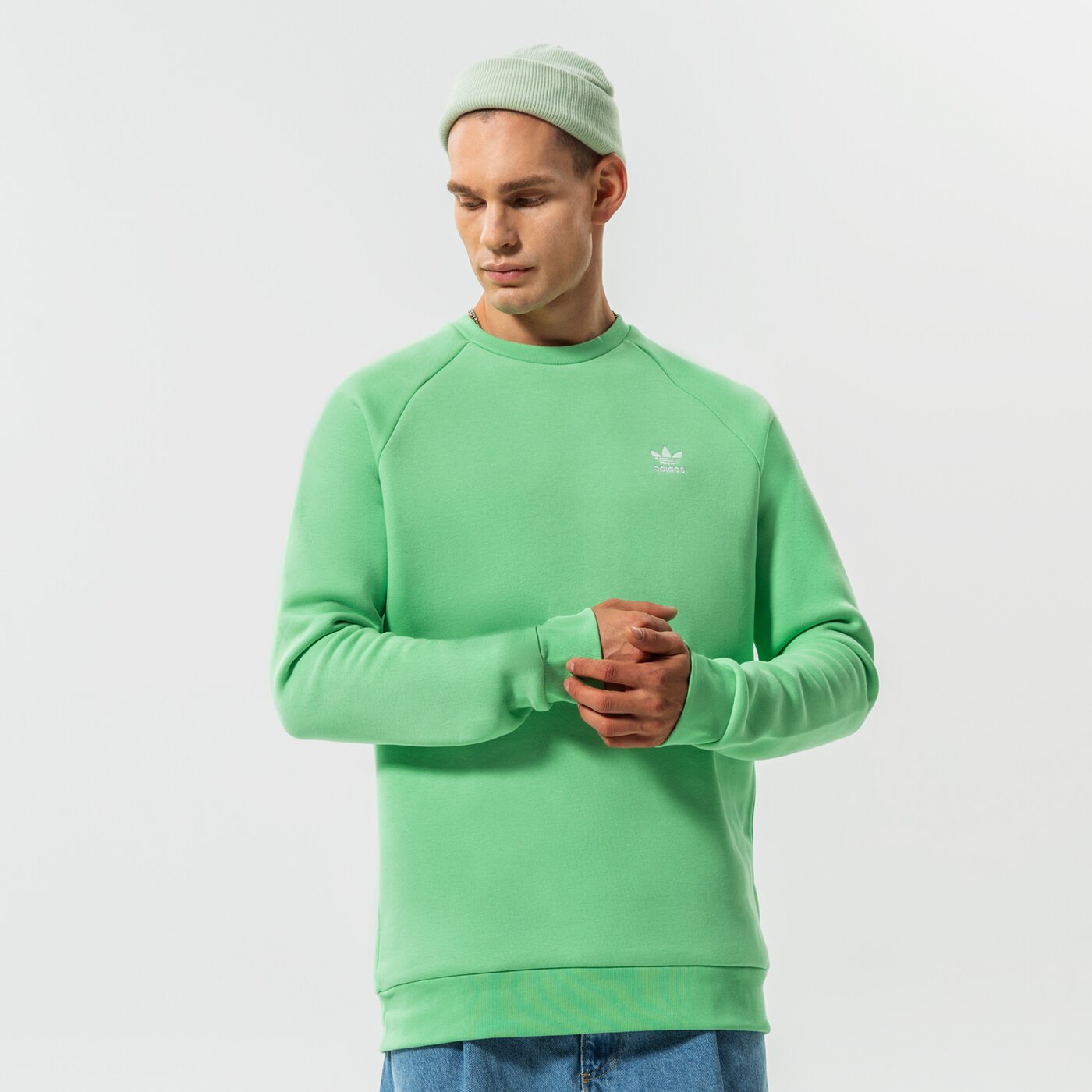 ADIDAS DŽEMPERIS ESSENTIAL CREW HK0088 ŽALIA 35,00 EUR | Džemperiai | e ...