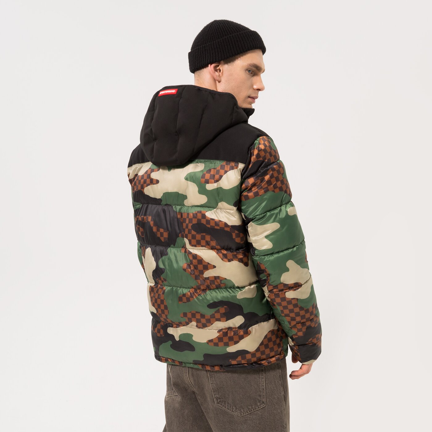 SPRAYGROUND STRIUKĖ ŽIEMINĖ DOWN JACKET CHECK 21SFW016 DAUGIASPALVĖ 204 ...