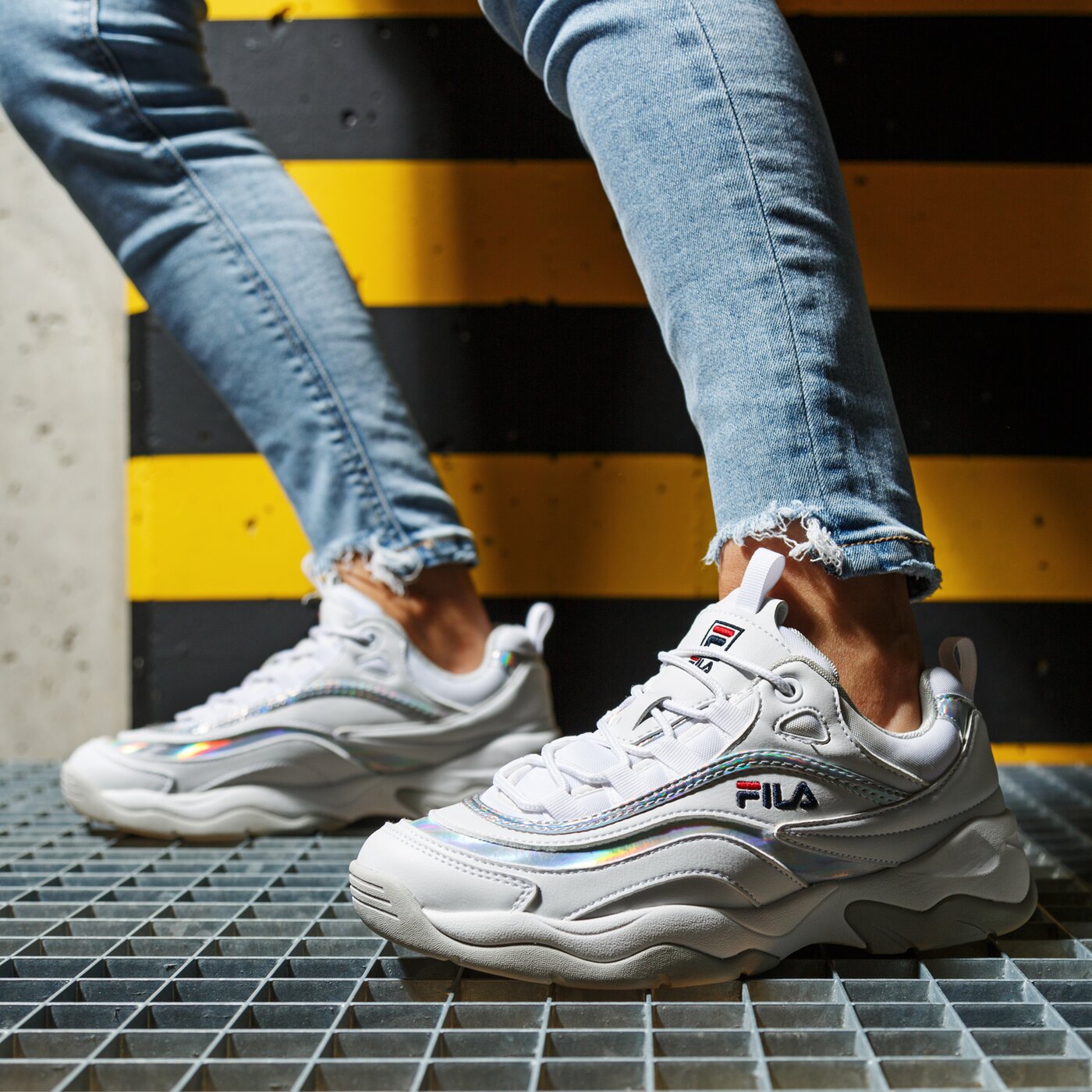 FILA RAY M LOW WMN 101076300K BALTA 59,99 EUR | Kedai | e. parduotuvėje ...