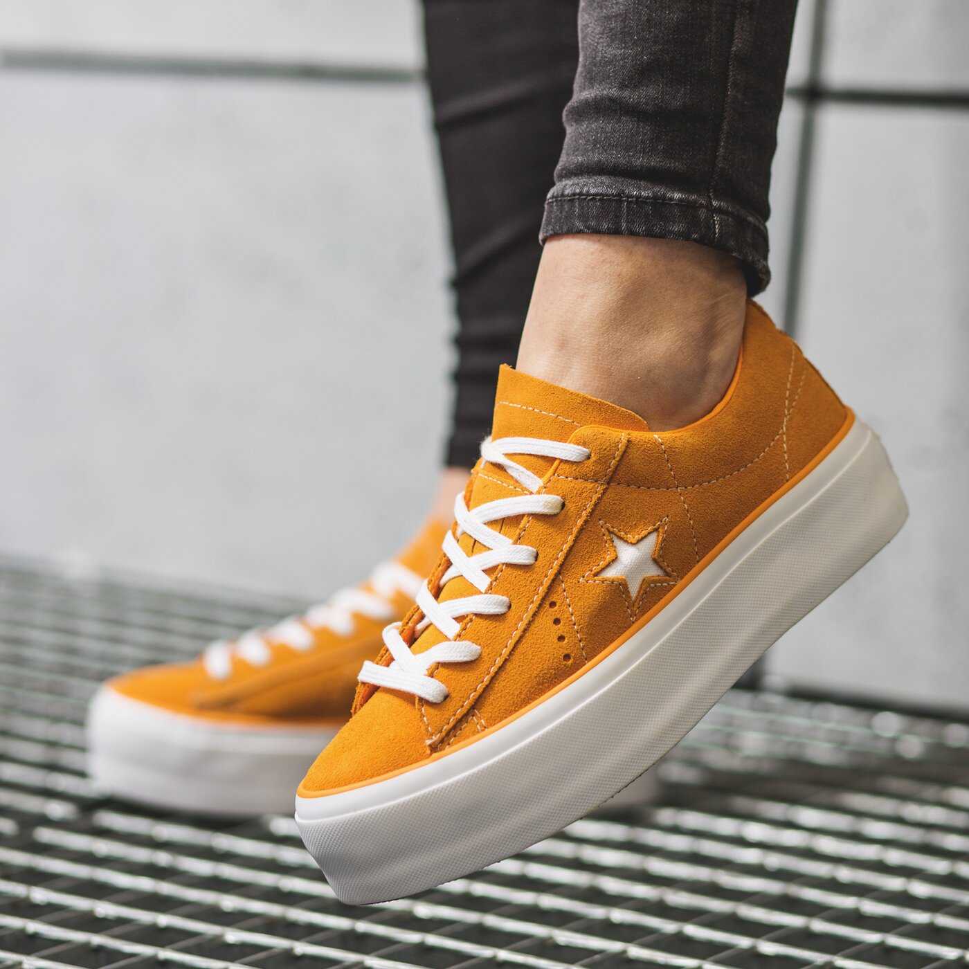 CONVERSE ONE STAR PLATFORM 563487C ORANŽINĖ 69,99 EUR | Kedai | e ...