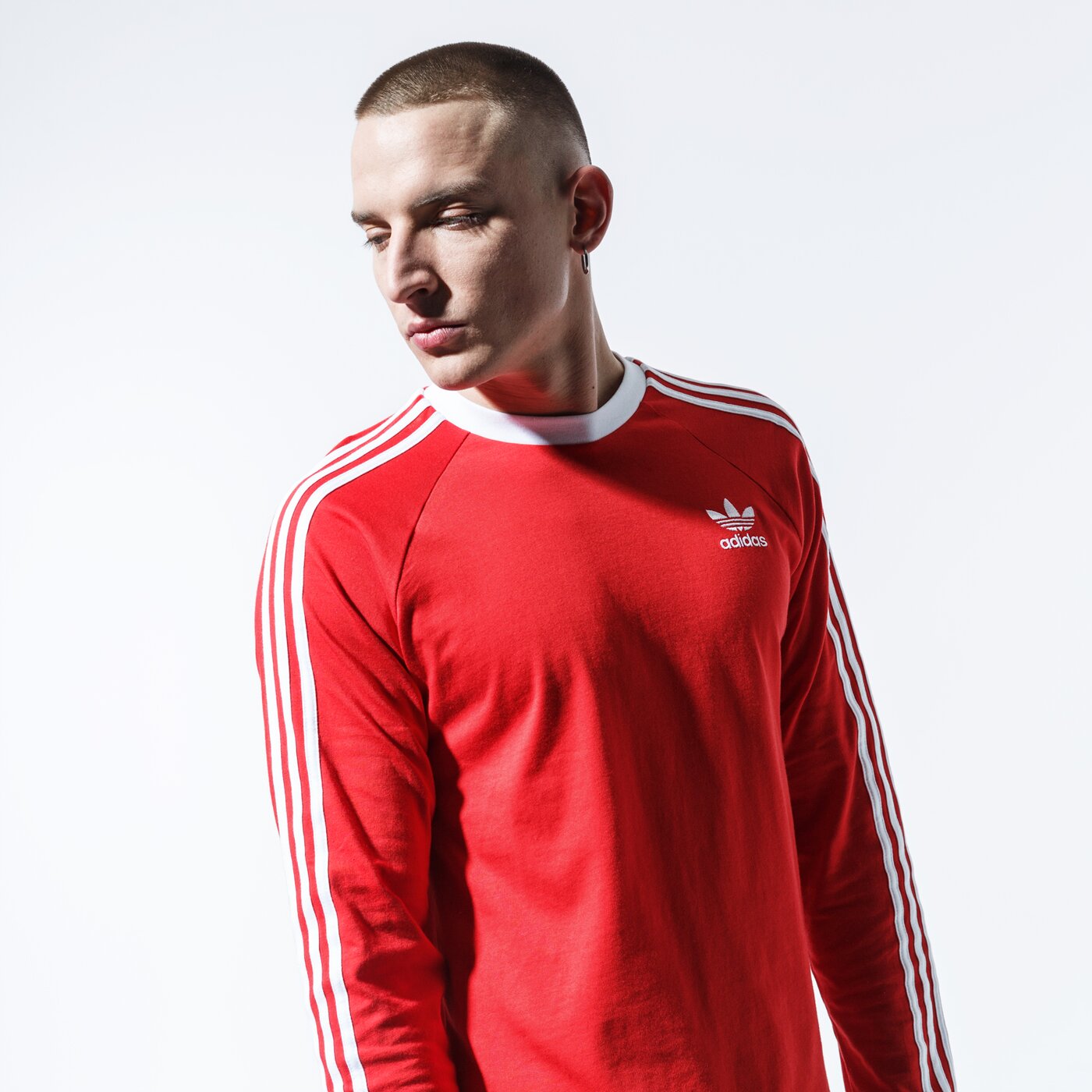 ADIDAS MARŠKINĖLIAI 3-STRIPES LS T FM3776 RAUDONA 20,00 EUR ...